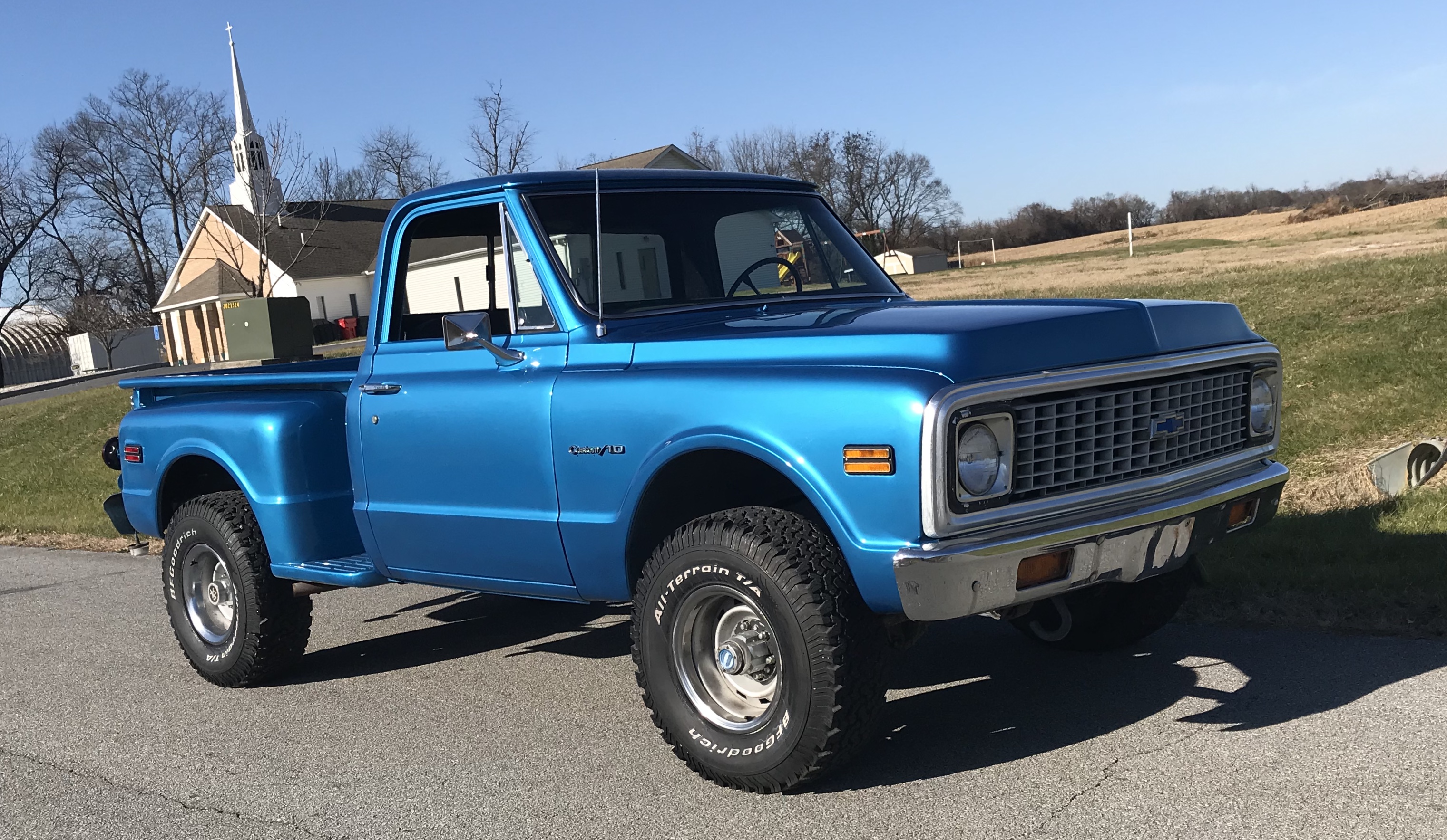 1972 Chevrolet K10 Pickup 1972 Chevy K-10 4X4 Short Bed Step Side P/U